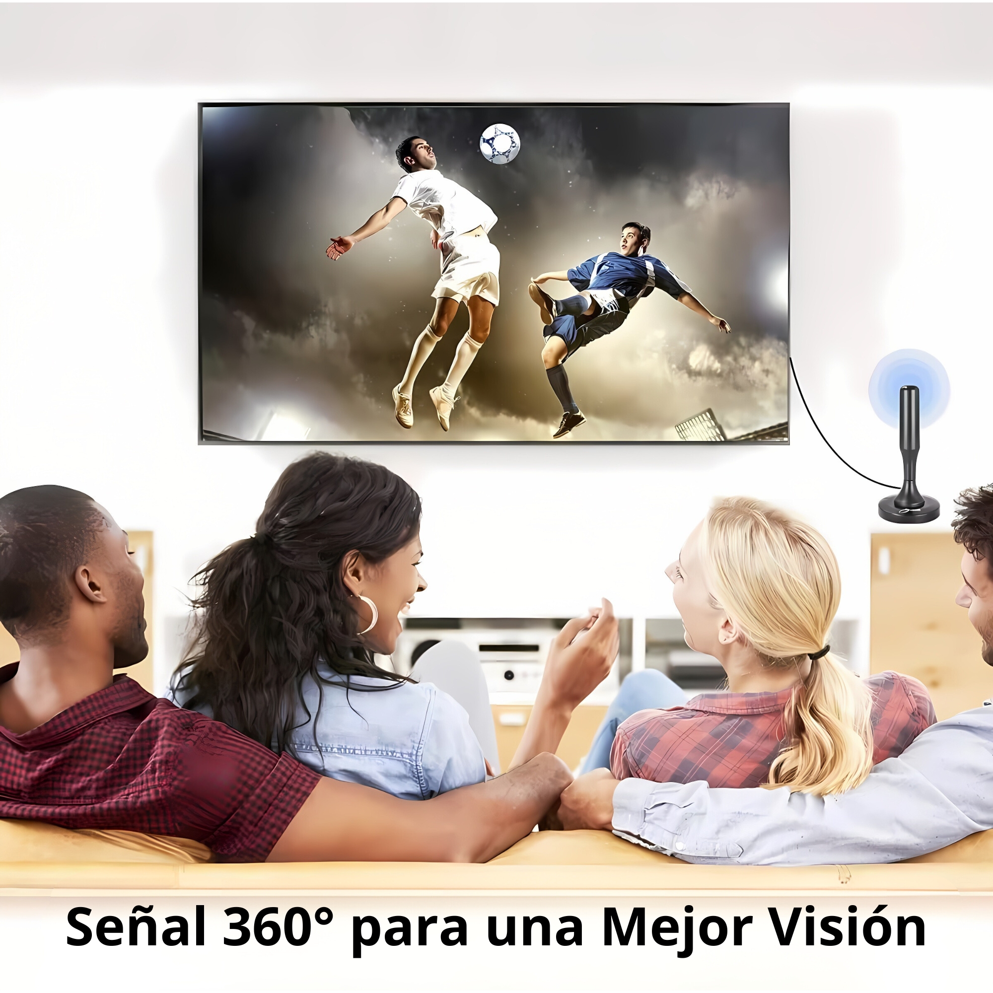 PACK 2 ANTENA TV DIGITAL HD TVD SMART TV