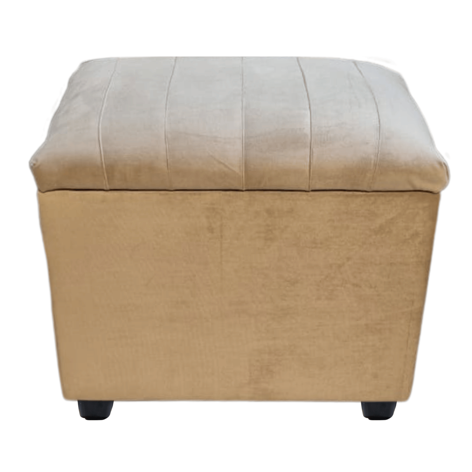 BANQUETA MUEBLES RIMAR BEIGE BAUL LINEAL FELPA 60X40X50X40