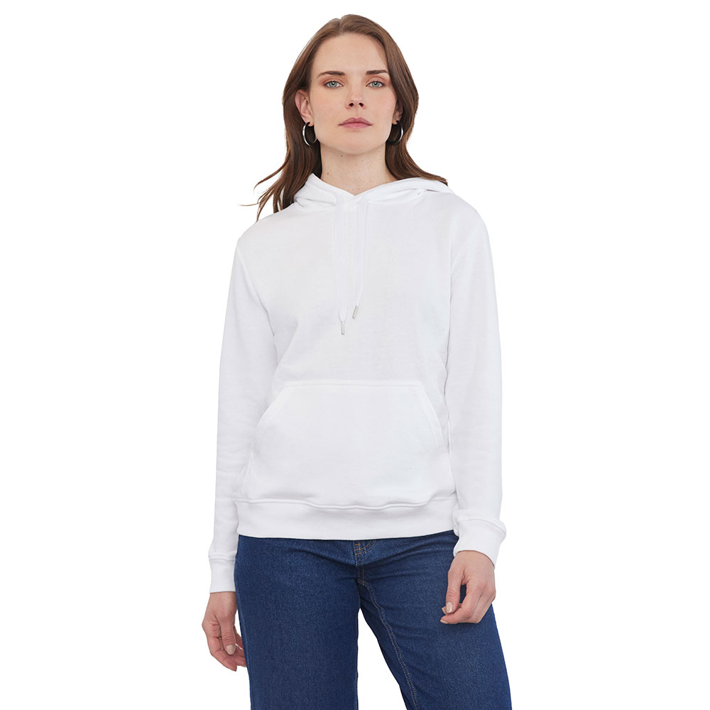 POLERÓN MUJER HOODIE BLANCO