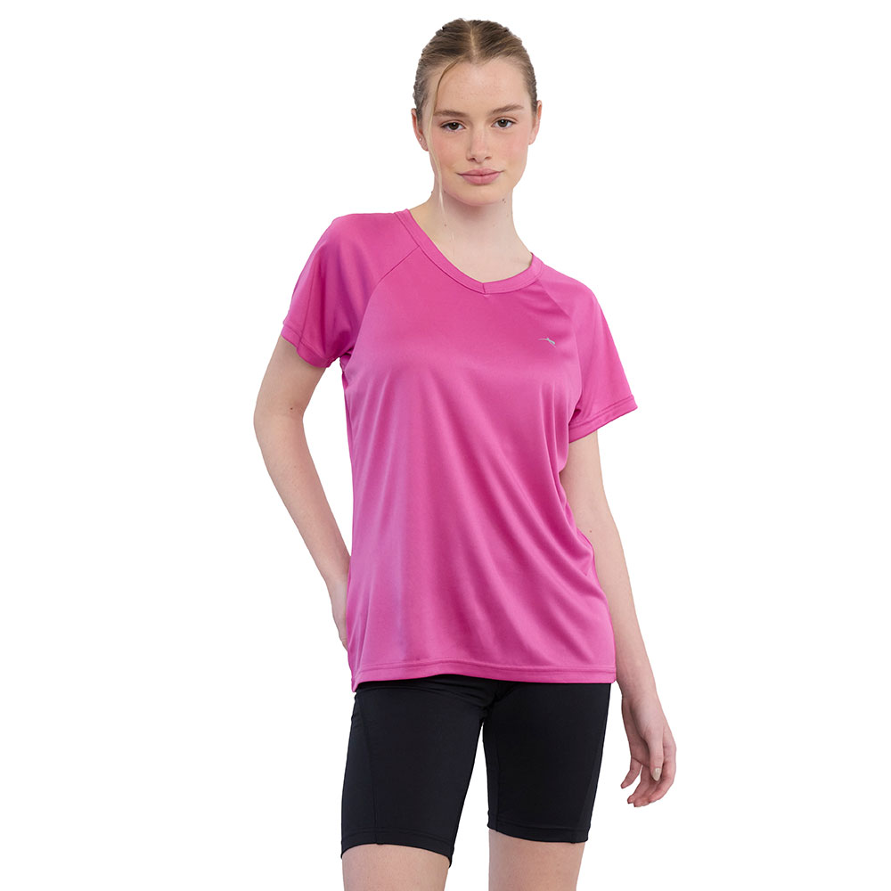 Ripley - POLERA MUJER DEPORTIVA ROSA V-NECK CORONA