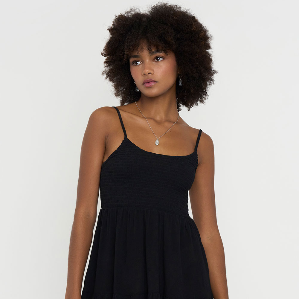 Ripley - VESTIDO MUJER PANAL NEGRO CORONA