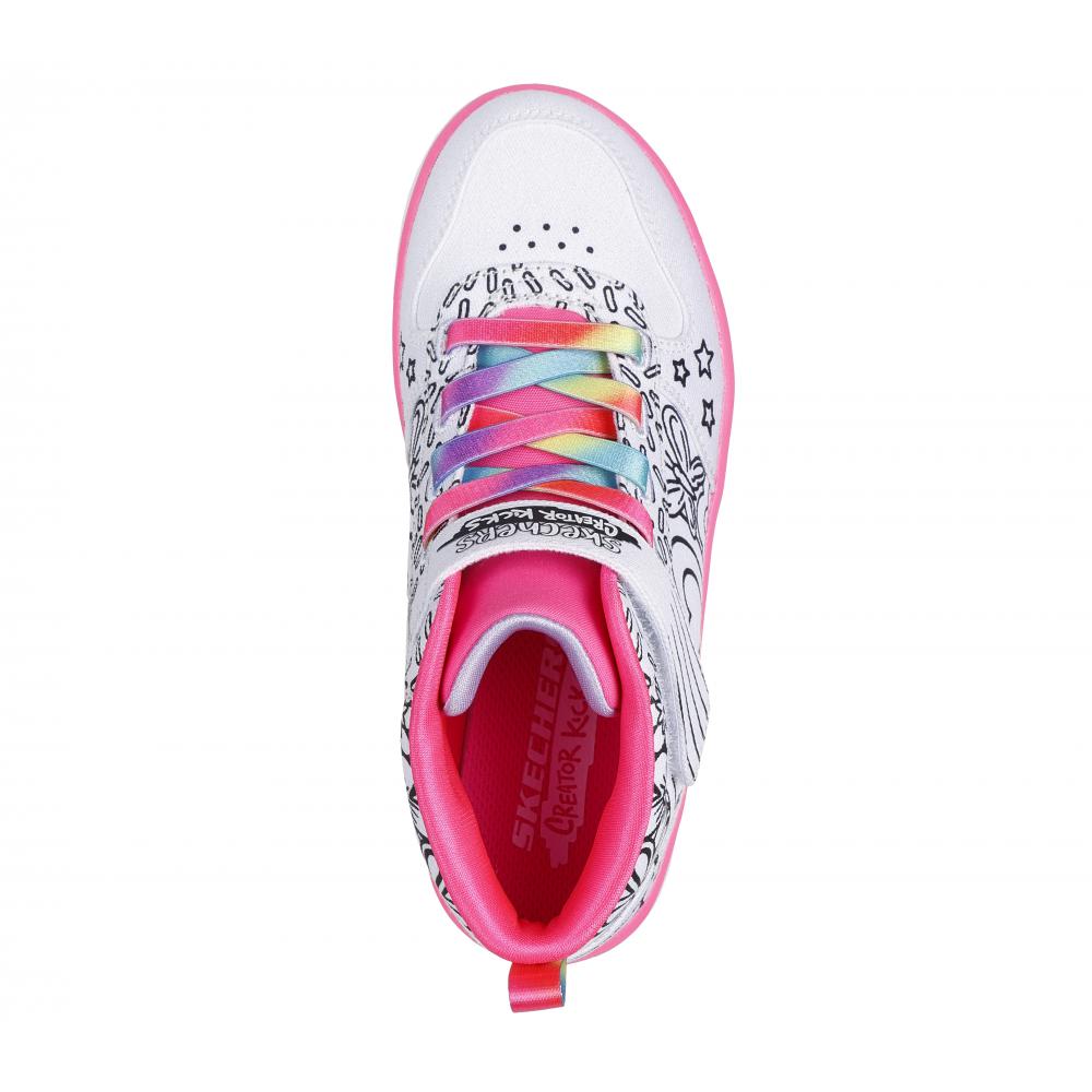 Ripley - ZAPATILLA NIÑA SPORT COURT 92 COLOR ME KICKS BLANCO SKECHERS