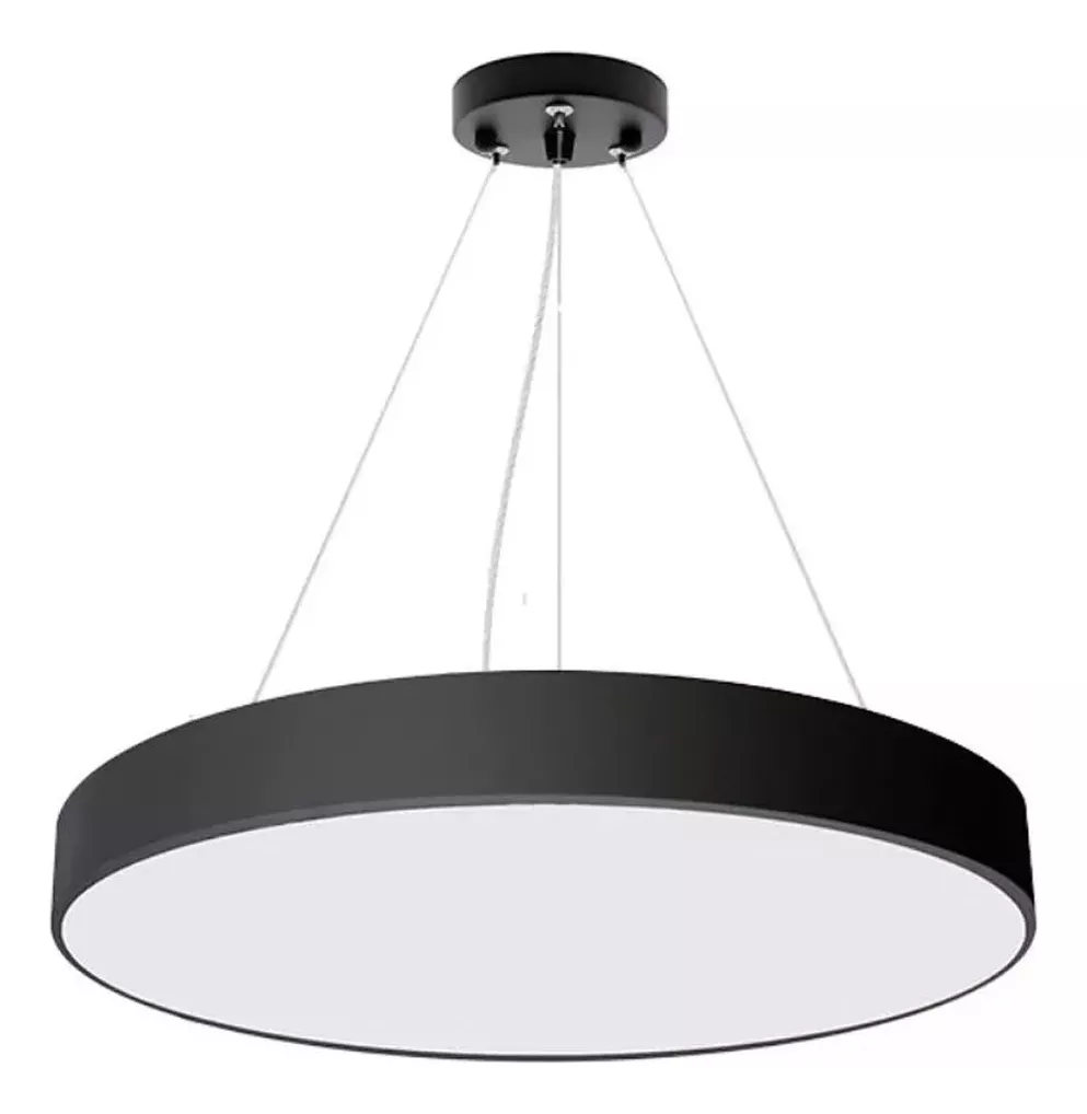 LÁMPARA LED COLGANTE REDONDA MODERNA 60CM 48W LUZ FRÍA