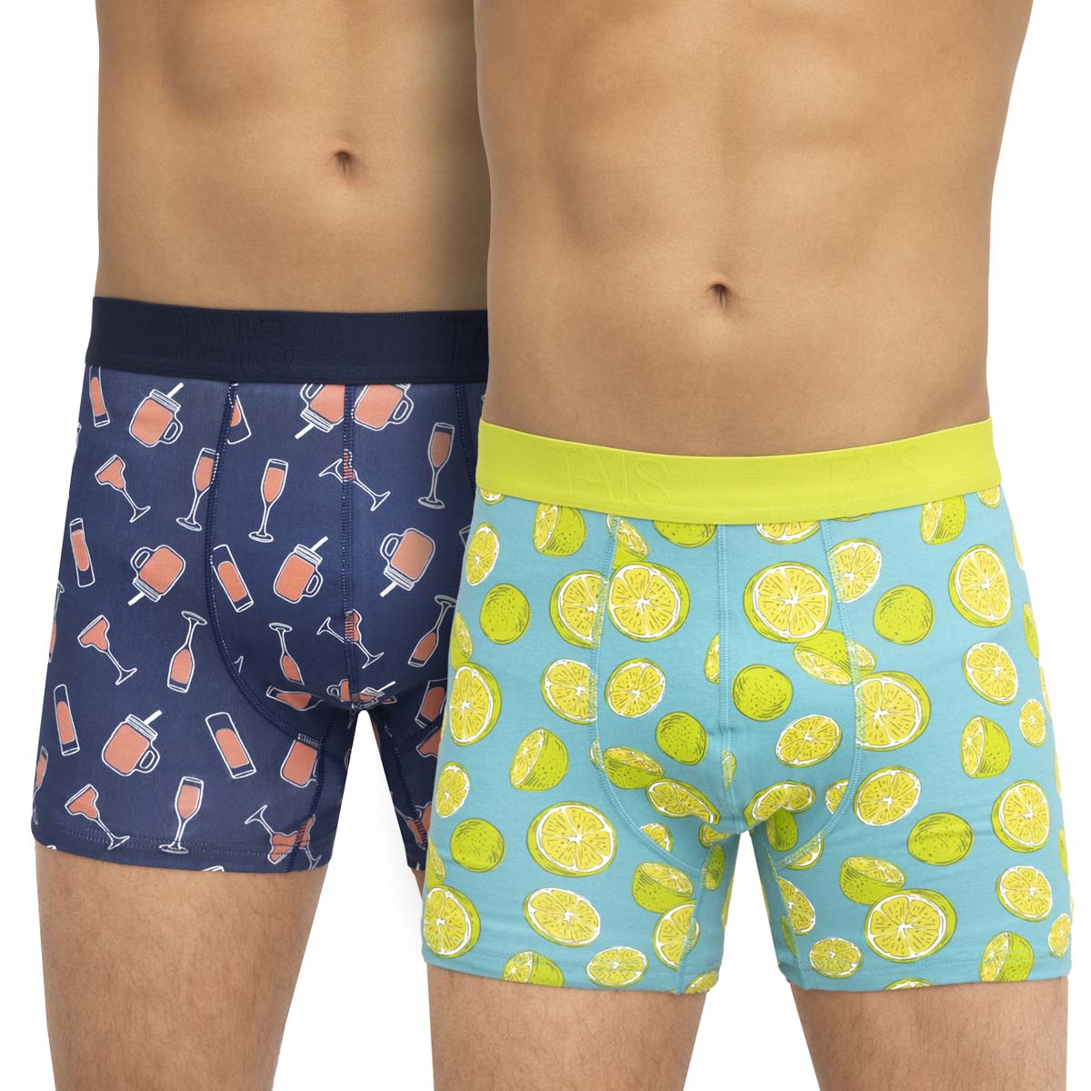 Ripley - PACK BÓXER COTTON SPANDEX ICONOS COPAS/LIMONES