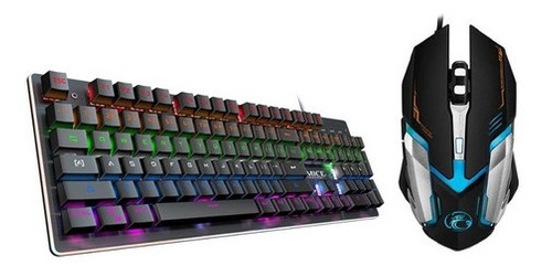 KIT GAMER IMICE TECLADO MECÁNICO MK-X80 + MOUSE V6 3200 DPI
