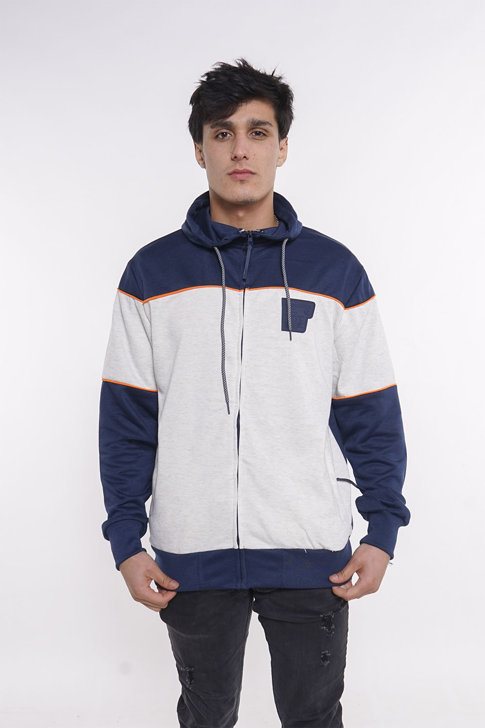 Ripley - POLERON FULL ZIPPER EVOLUTION AZUL GANGSTER