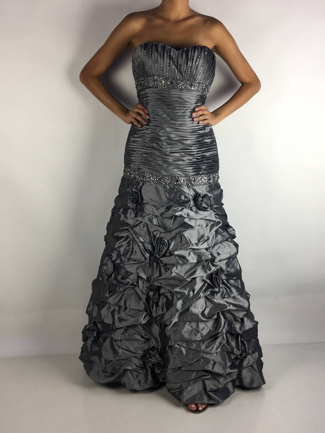 VESTIDO IROL 10 PLATEADO