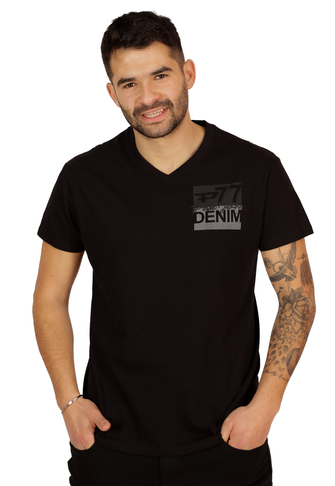 Ripley - POLERA SMITH II NEGRA PEROÉ