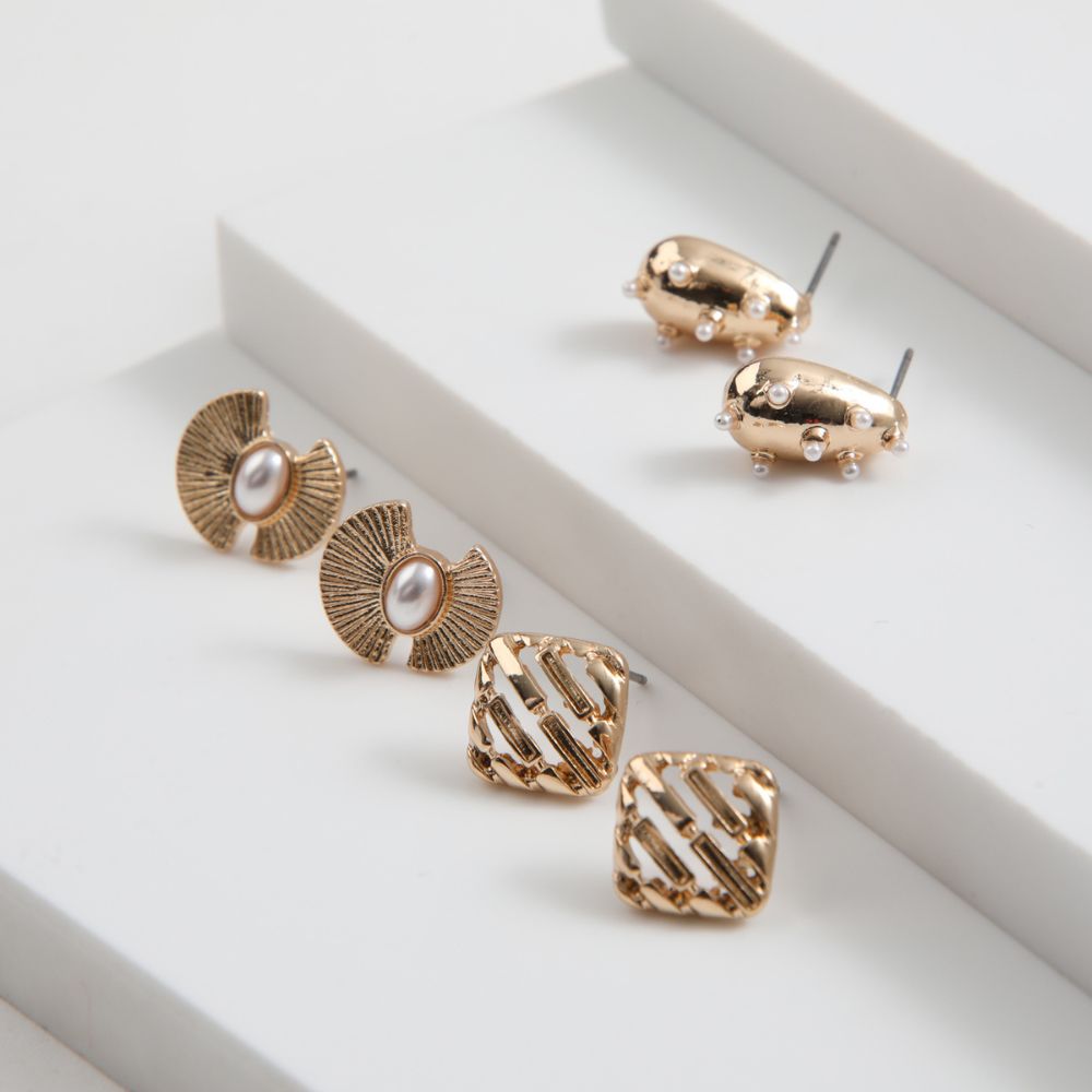 SET DE 3 AROS ANTO DORADO ID