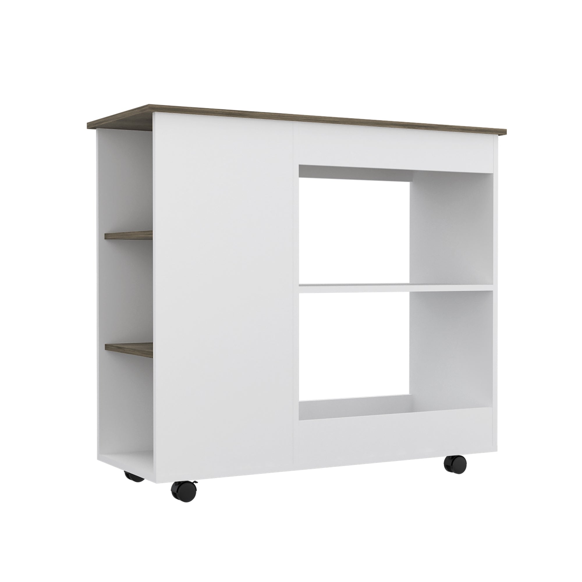 MUEBLE COCINA FMFURNITURE ISLA CON RUEDAS FM-002B BLANCO