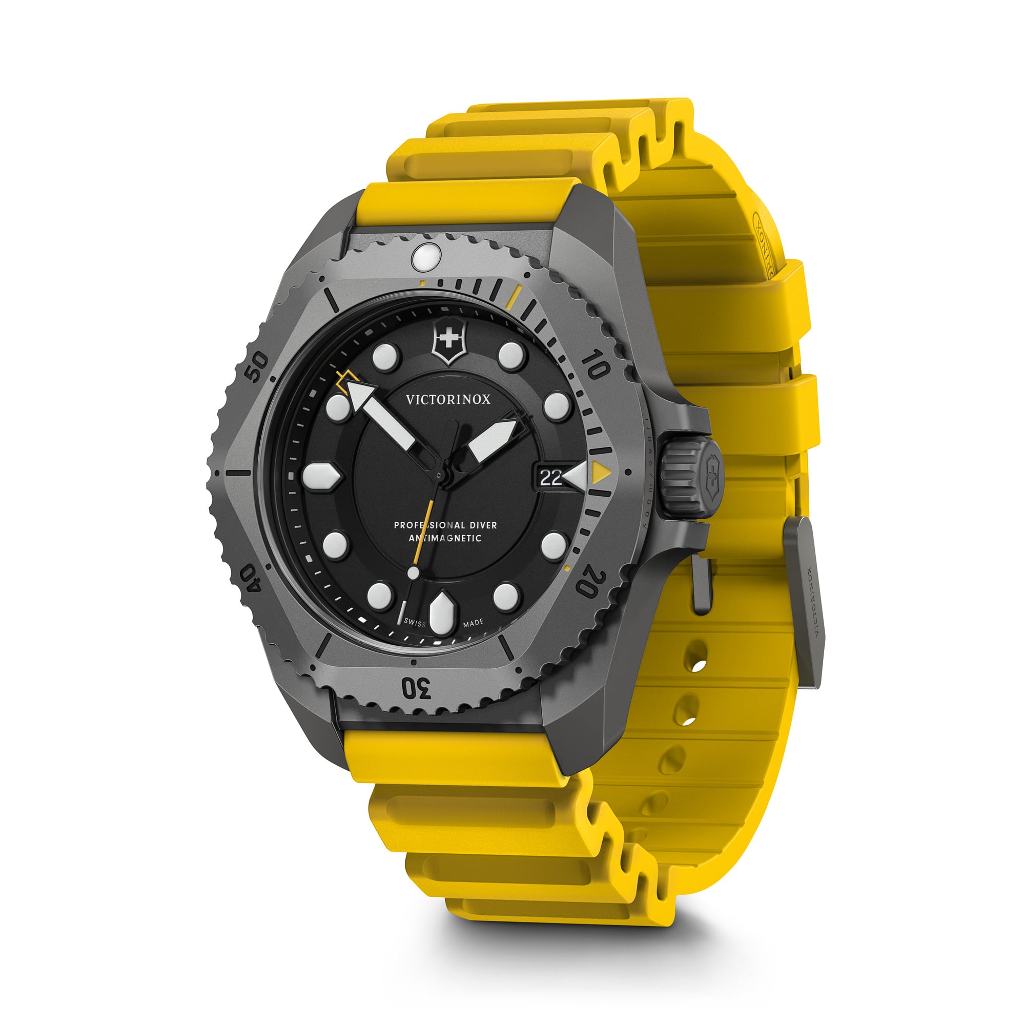 RELOJ VICTORINOX HOMBRE DIVE PRO QUARTZ 43 MM AMARILLO CAJA TITANIO