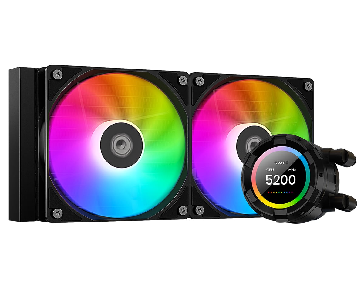 COOLER CPU ID-COOLING SL240 XE REFRIGERACION LIQUIDA PANTALLA LCD 2.1 ...