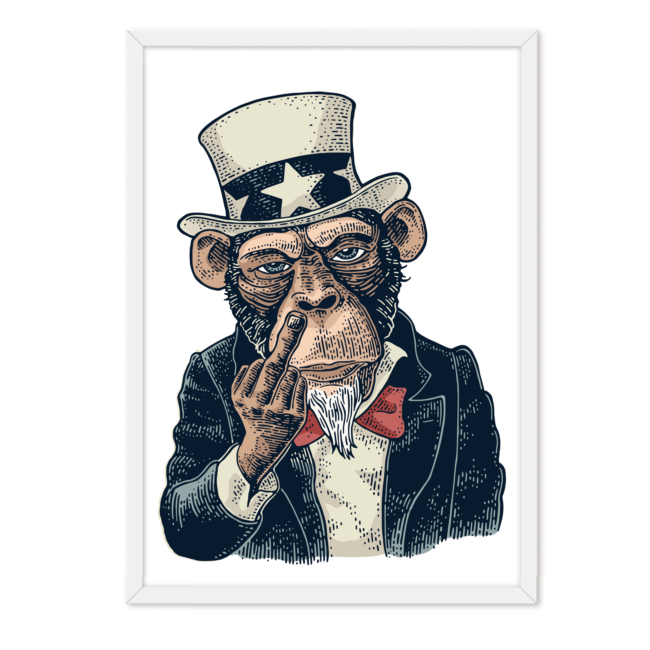 Ripley - CUADRO MONKEY TIO SAM