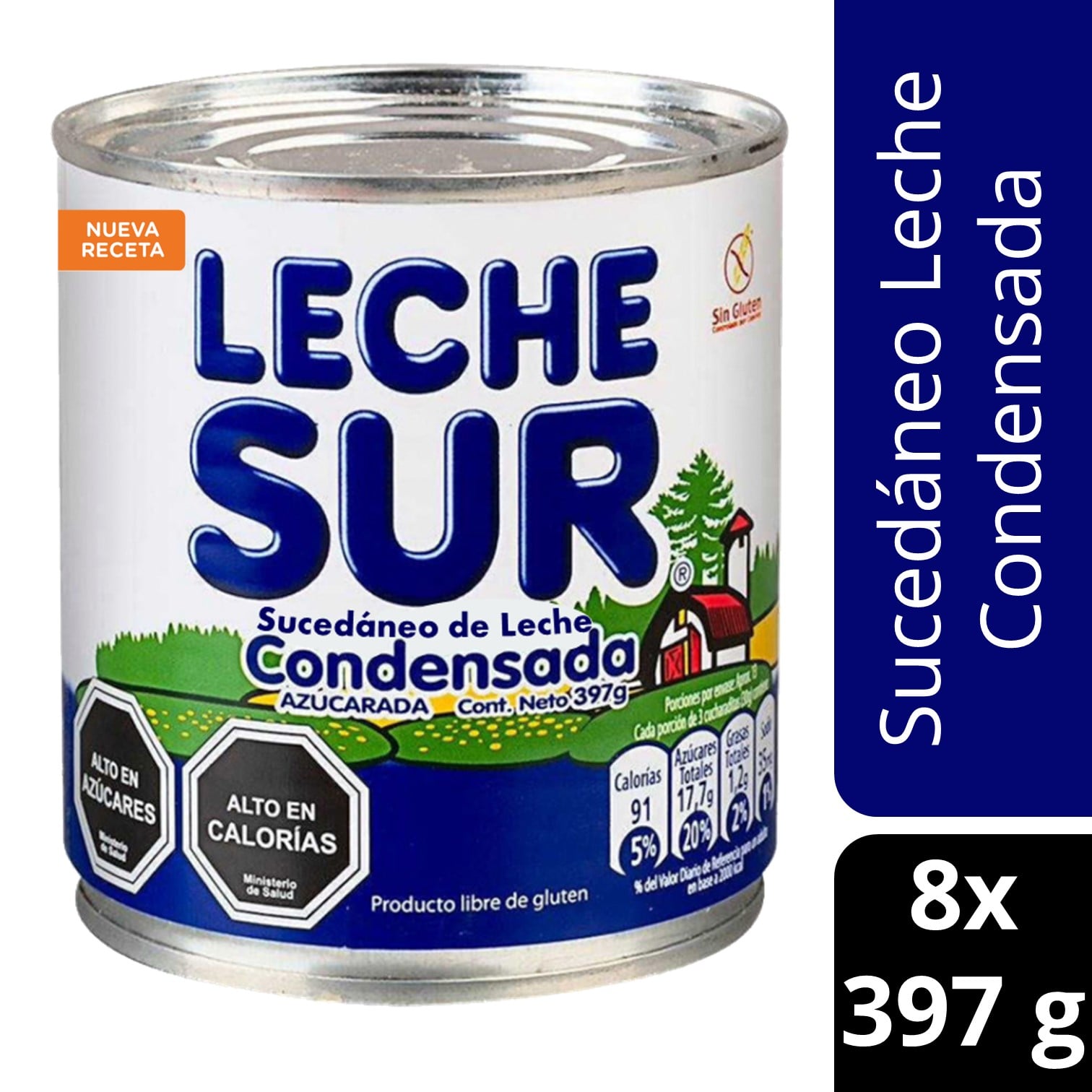 LECHE CONDENSADA NESTLÉ LATA 397 GR 8 UN SUCEDÁNEO SUR