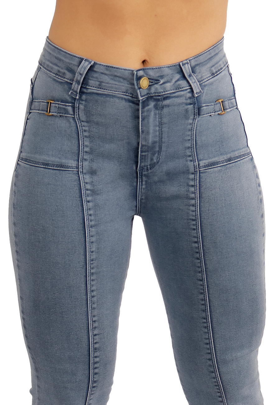 JEANS ALGODÓN SKINNY MUJER DIRTY JEANS CELESTE JE3638C