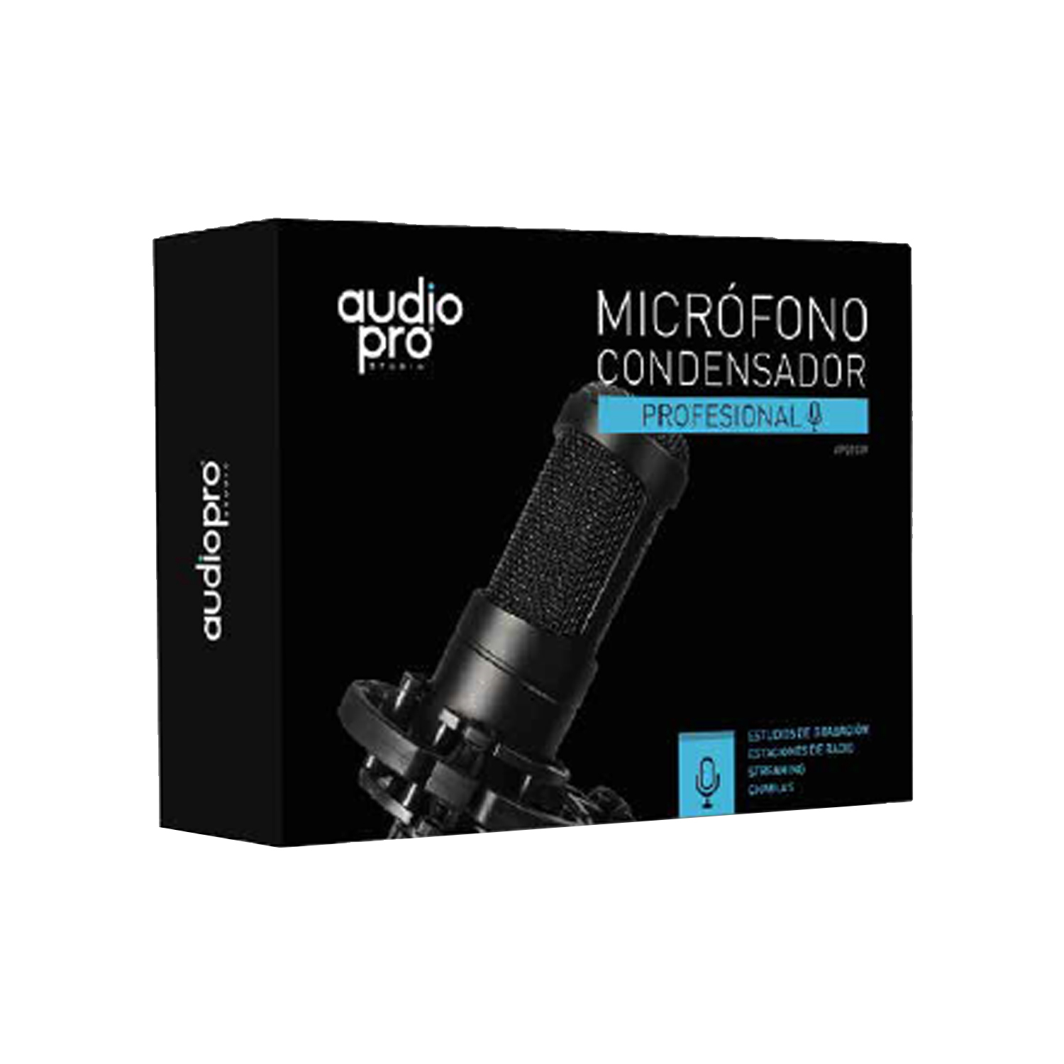MICRÓFONO AUDIO PRO CONDENSADOR HOME STUDIO USB