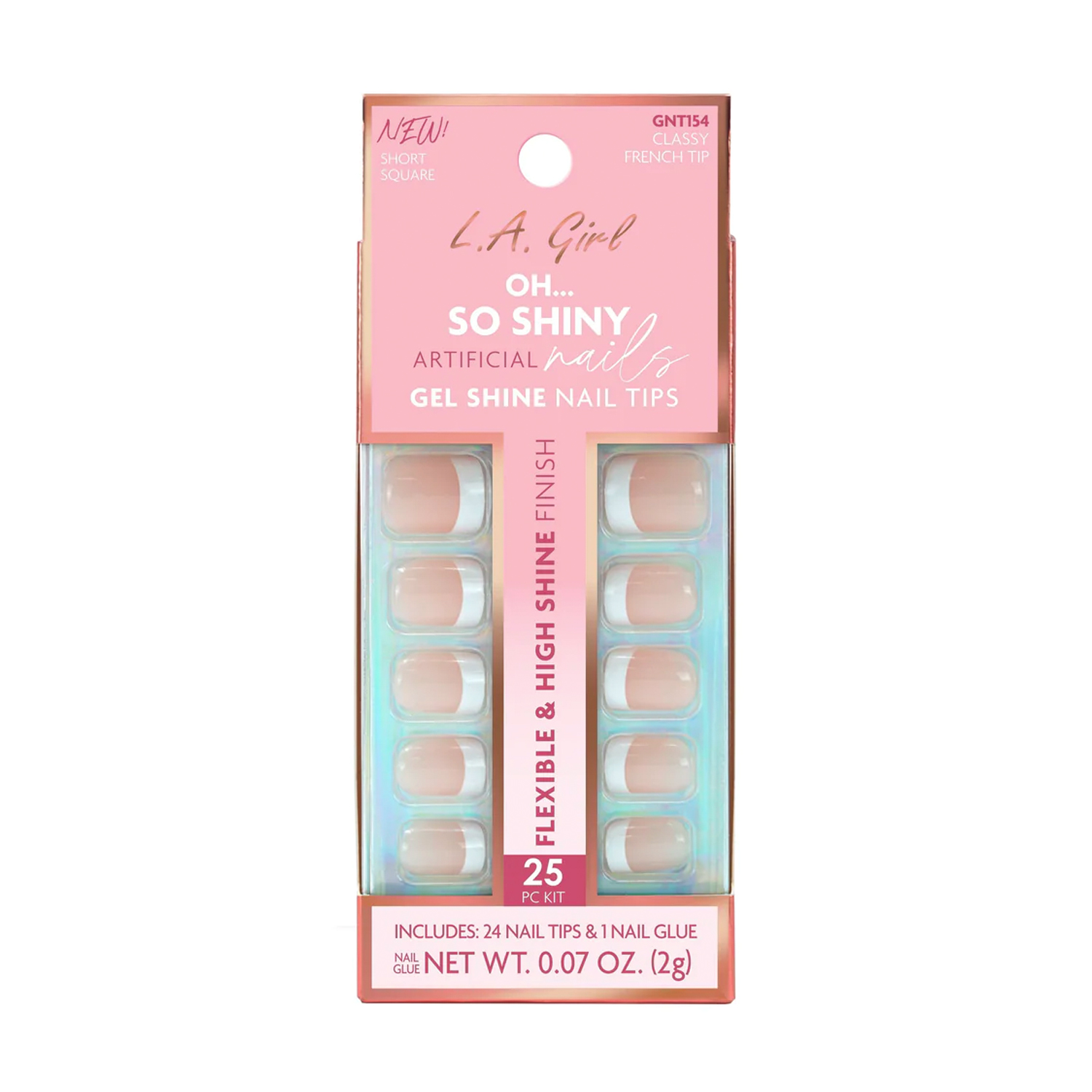 Ripley - SET DE UÑAS PRESS ON CLASSY FRENCH TIP “OH SO SHINE” L.A GIRL