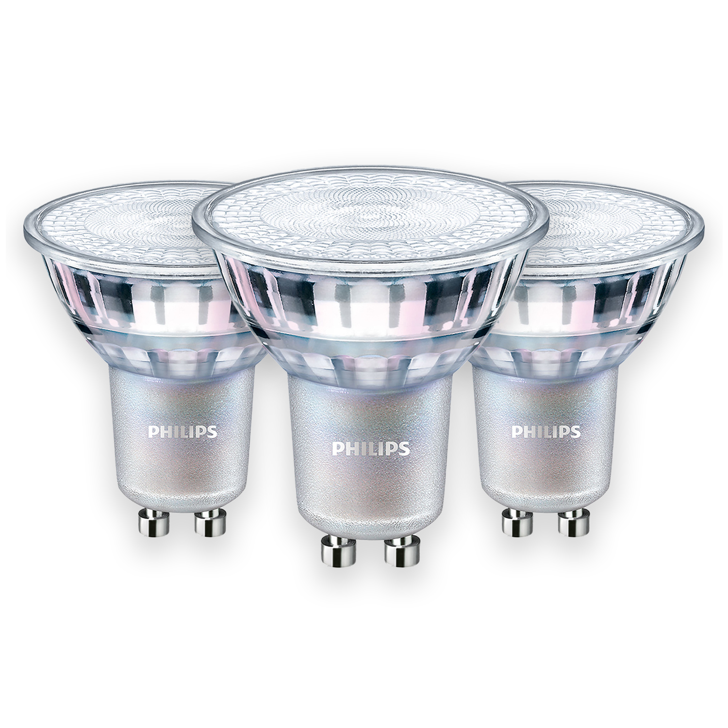 Ripley - PACK 3 AMPOLLETA PHILIPS DIMEABLE MASLED SPOT VLE 5W GU10 CÁLIDO