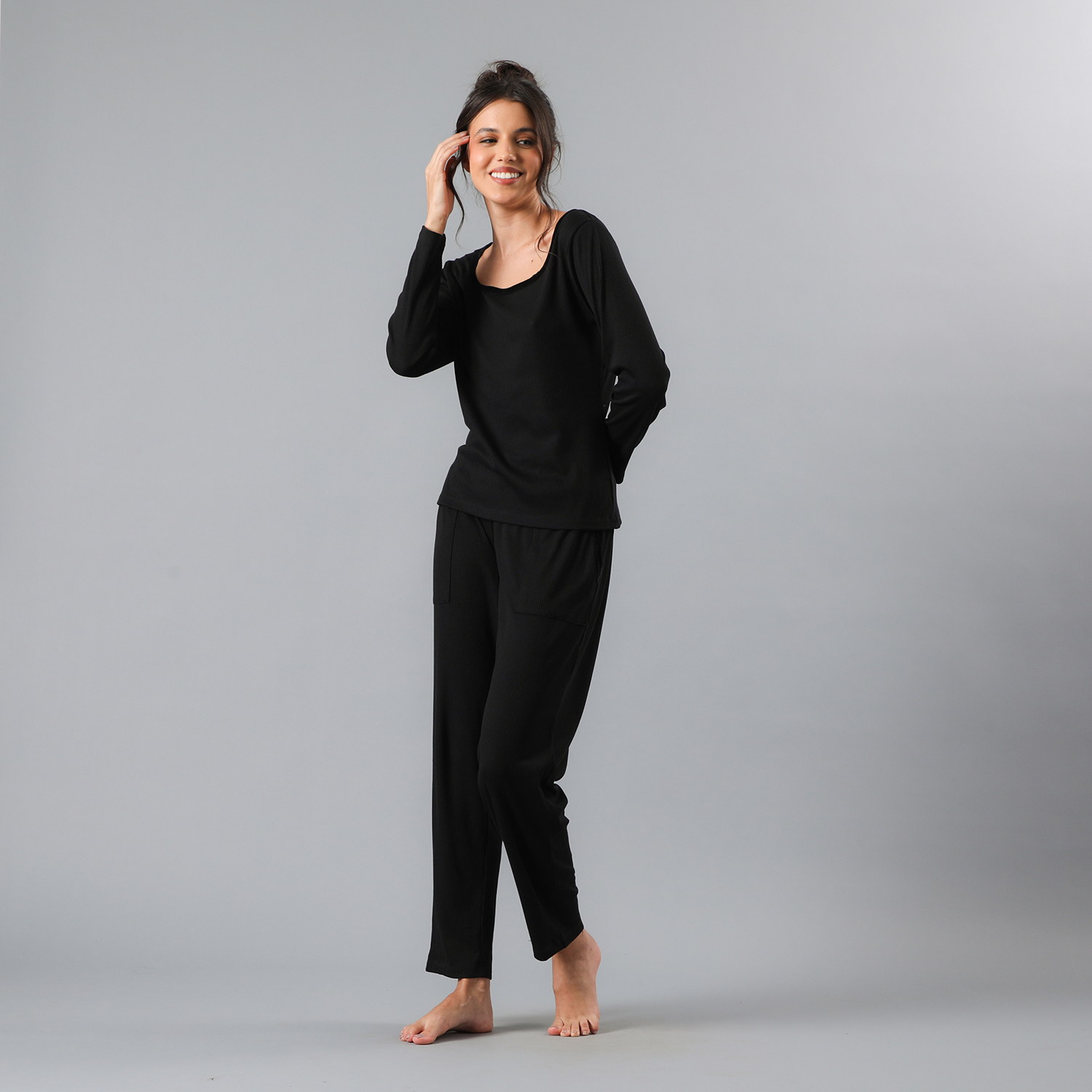 SET LOUNGEWEAR RIBB 4X2
