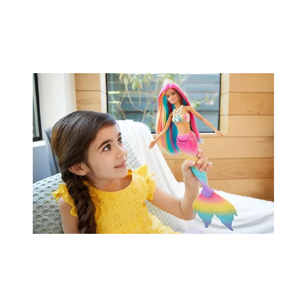 Ripley - BARBIE DREAMTOPIA SIRENA ARCOÍRIS MÁGICO MATTEL