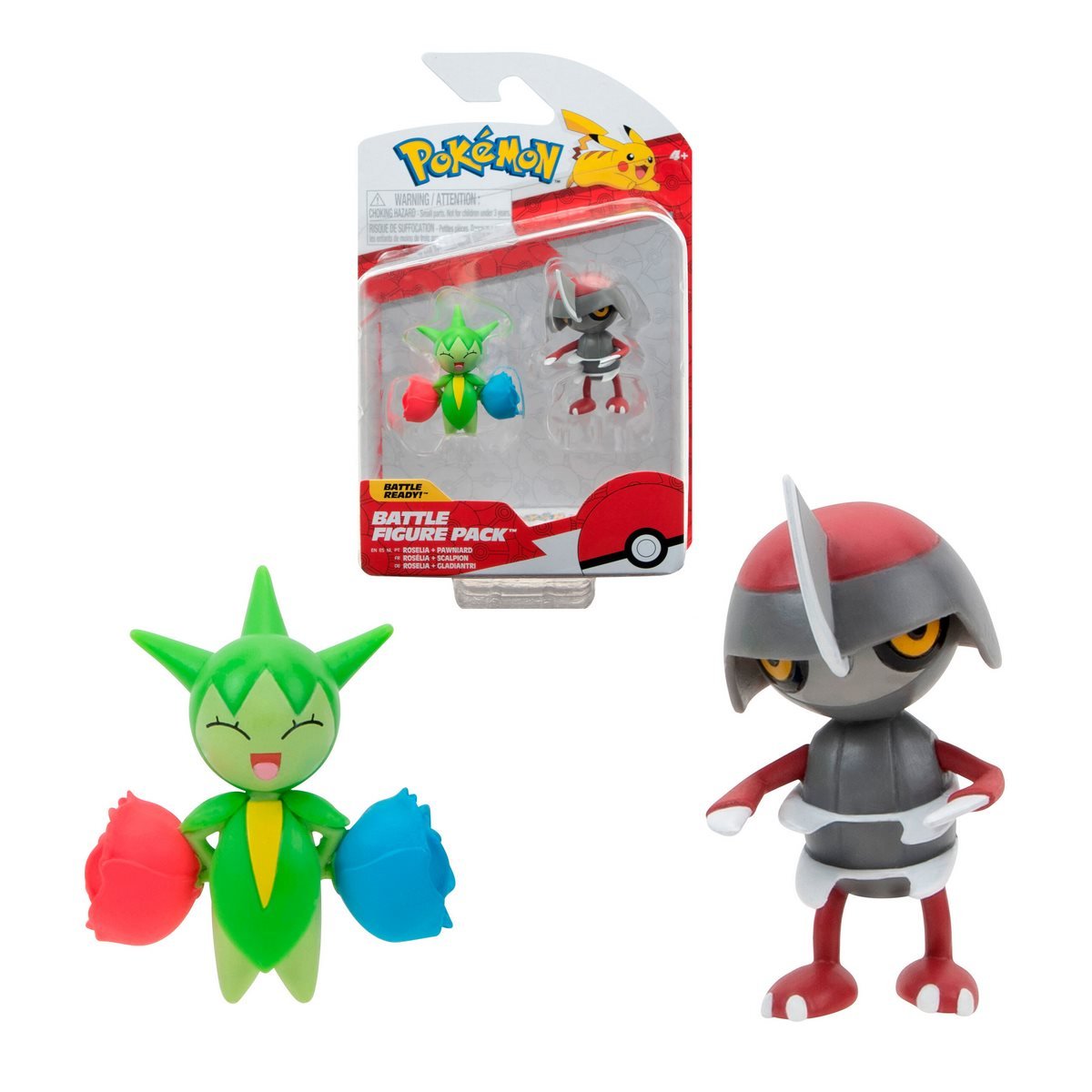 Ripley Set 2 Figuras Pokemon Roselia Y Pawniard
