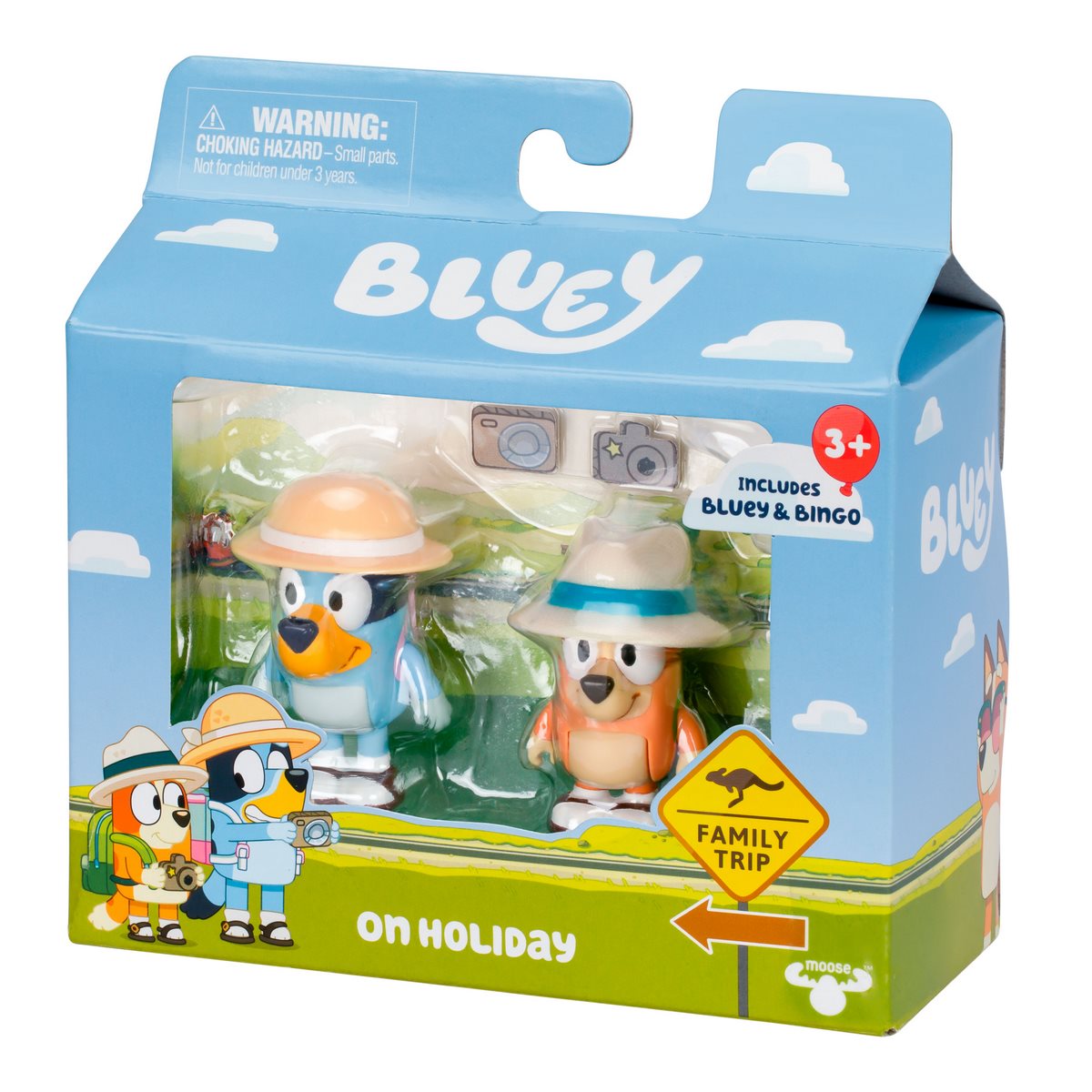 FIGURAS DE ACCION BLUEY PACK 2 PERSONAJES VACACIONES