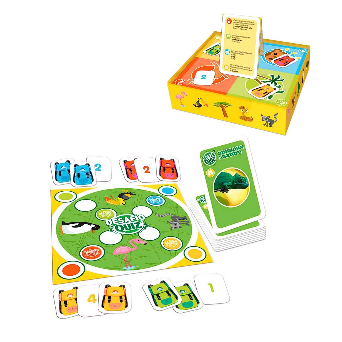 JUEGO DE MESA EDUCA DESAFIO ANIMALES Y NATURALEZA DIDACTICO