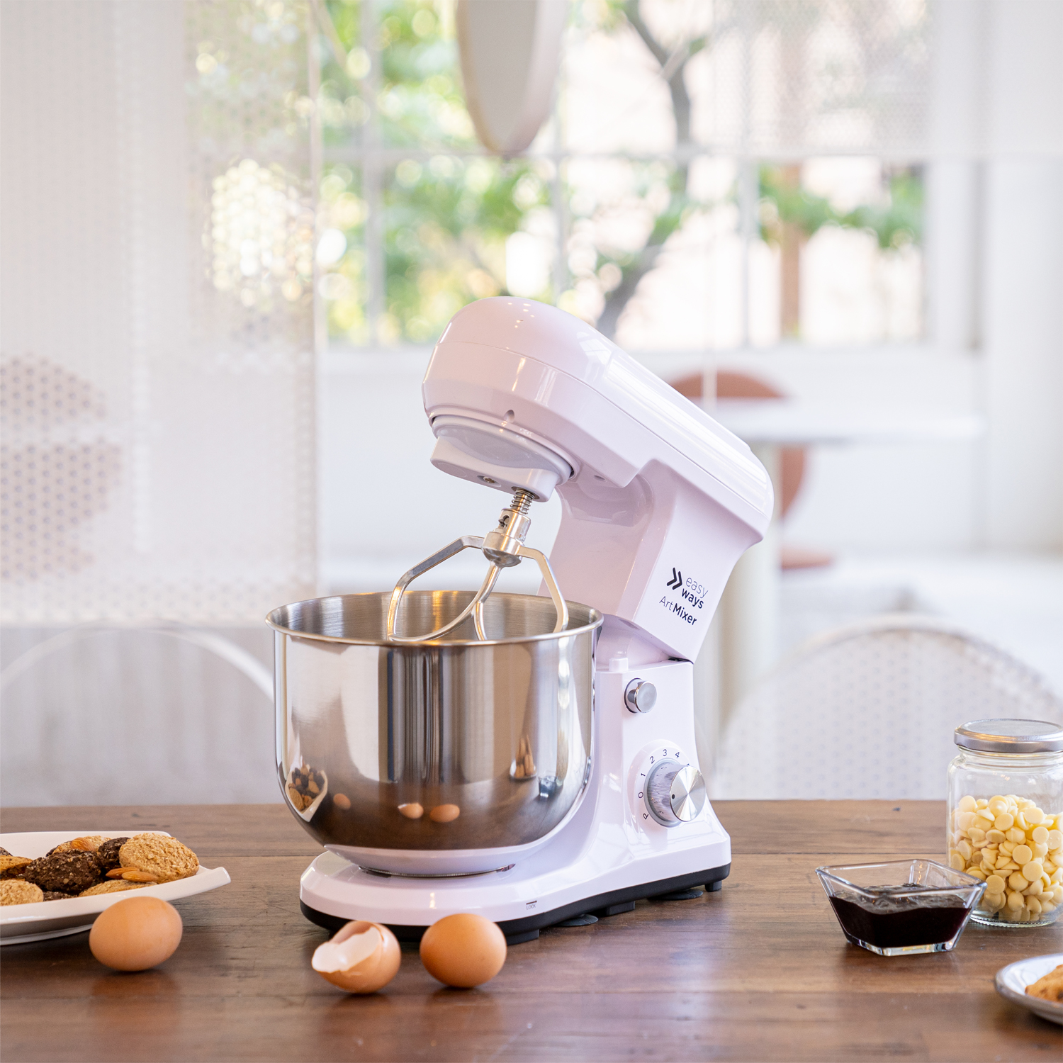 Ripley - BATIDORA DE PEDESTAL ART MIXER BLANCO 4,3 LT EASYWAYS