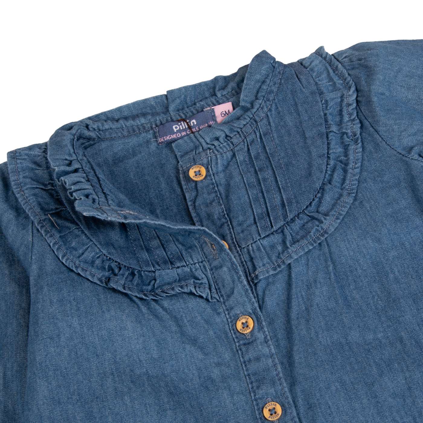 BLUSA BEBE AZUL PILLIN ( PVB706-25DEN )
