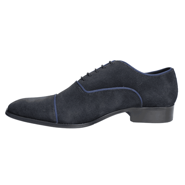 ZAPATO VERSACE 1969 FORMAL GAMUZA AZUL MARINO