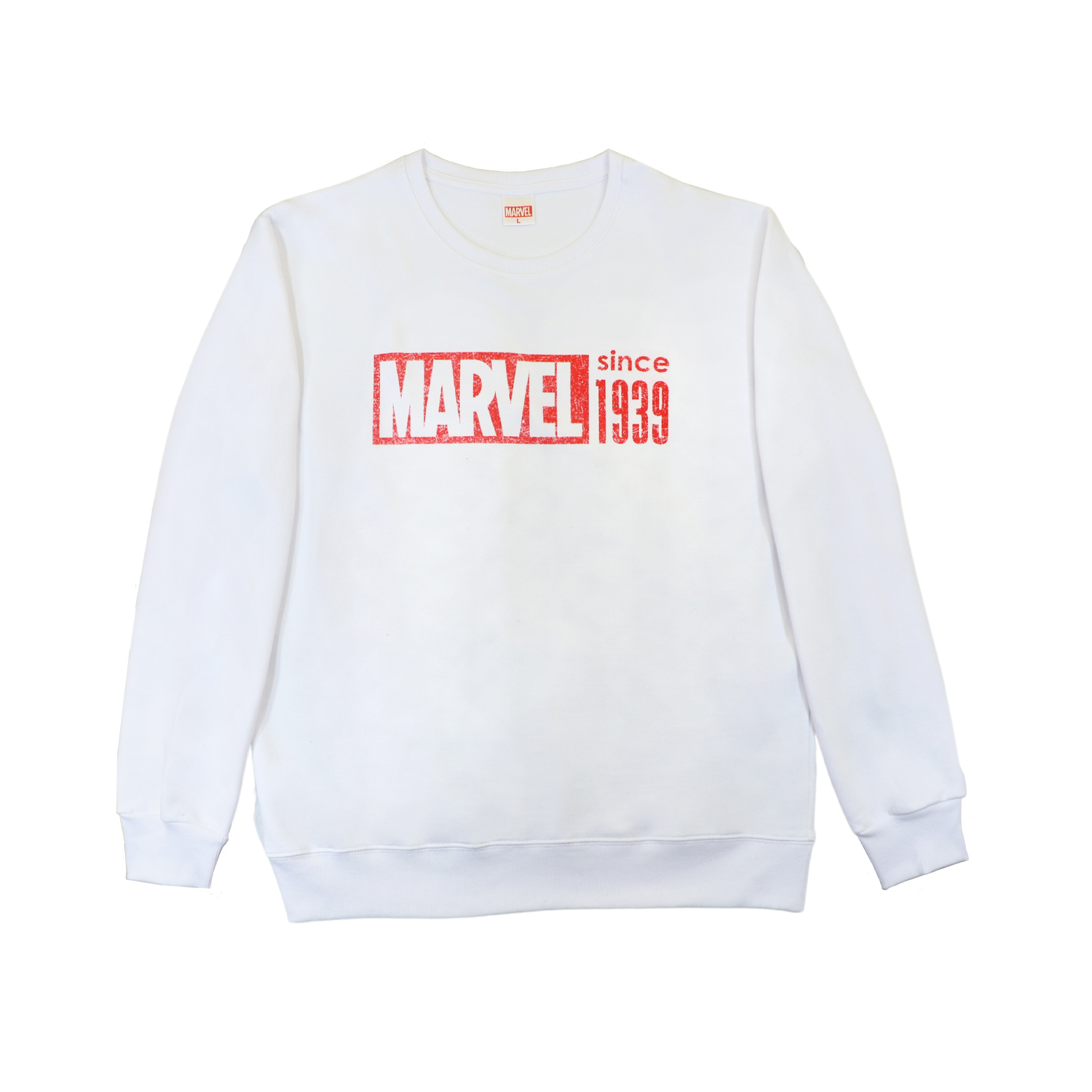 POLERON HOMBRE VINTAGE BLANCO MARVEL
