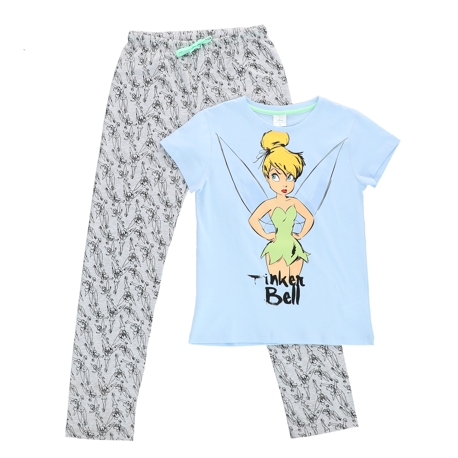 Ripley - PIJAMA NIÑA TINKERBELL DECIDIDA AZUL DISNEY