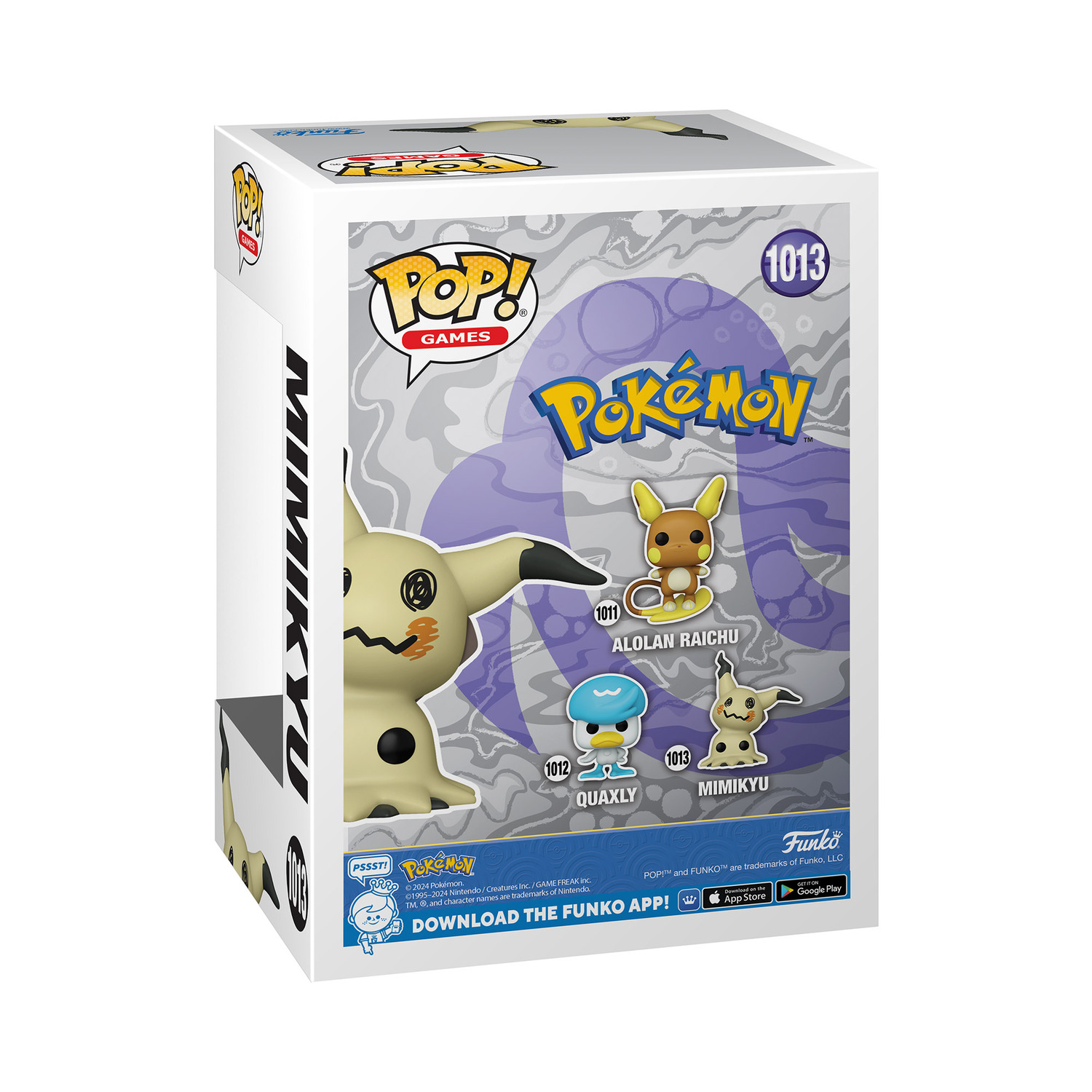 FIGURA COLECCIONABLE FUNKO POP MIMIKYU POKEMON 1013