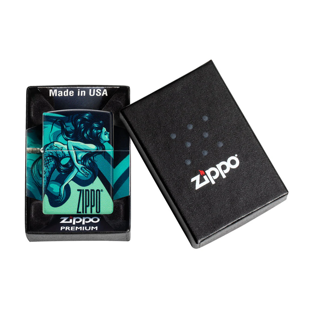 Ripley - ENCENDEDOR ZIPPO MERMAID ZIPPO DESIGN TURQUESA ZP48605