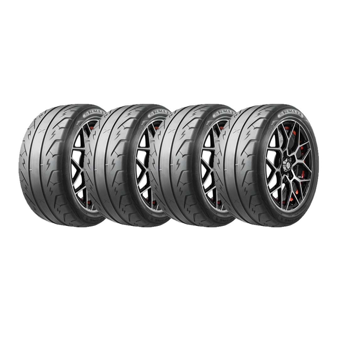 SET 4 NEUMATICOS SUMAXX 195/50R15 82V MAX DRIFTING X RACE-ON TL BLK CHN