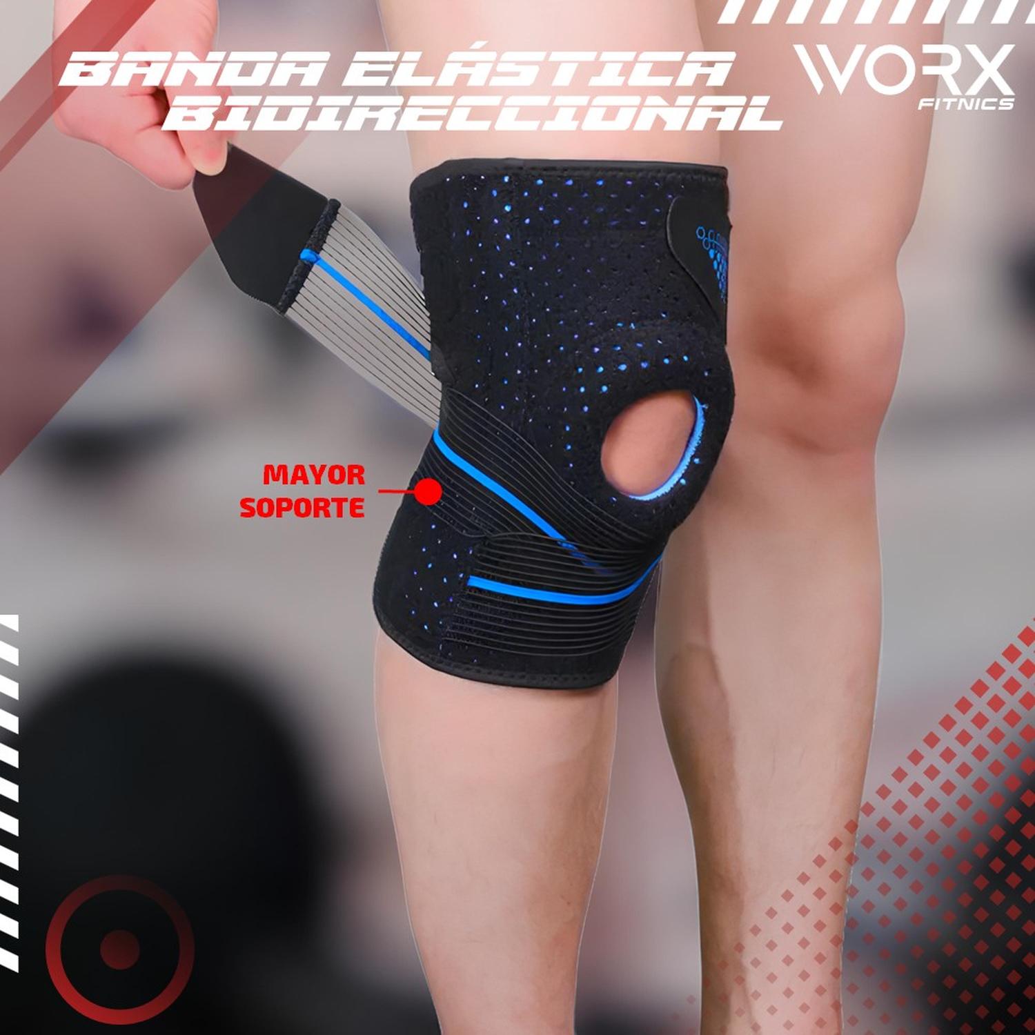 Ripley - RODILLERA DEPORTIVA WORX ORTOPEDICA COMPRESION EJERCICIO