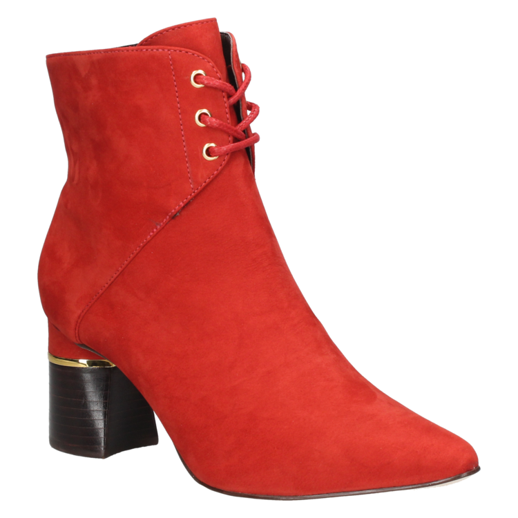 BOTÍN MUJER ROJO CASUAL MINGO- H495