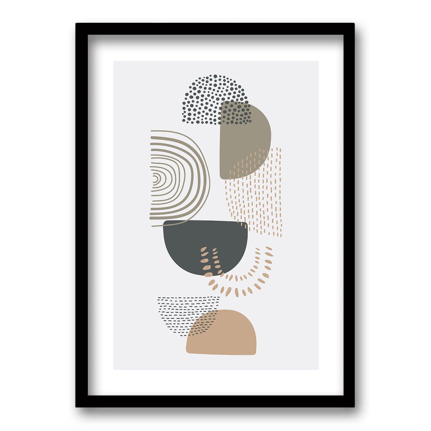 Ripley - CUADRO LINES AND SHAPES 50X35 CM, LISA 2X2 CM