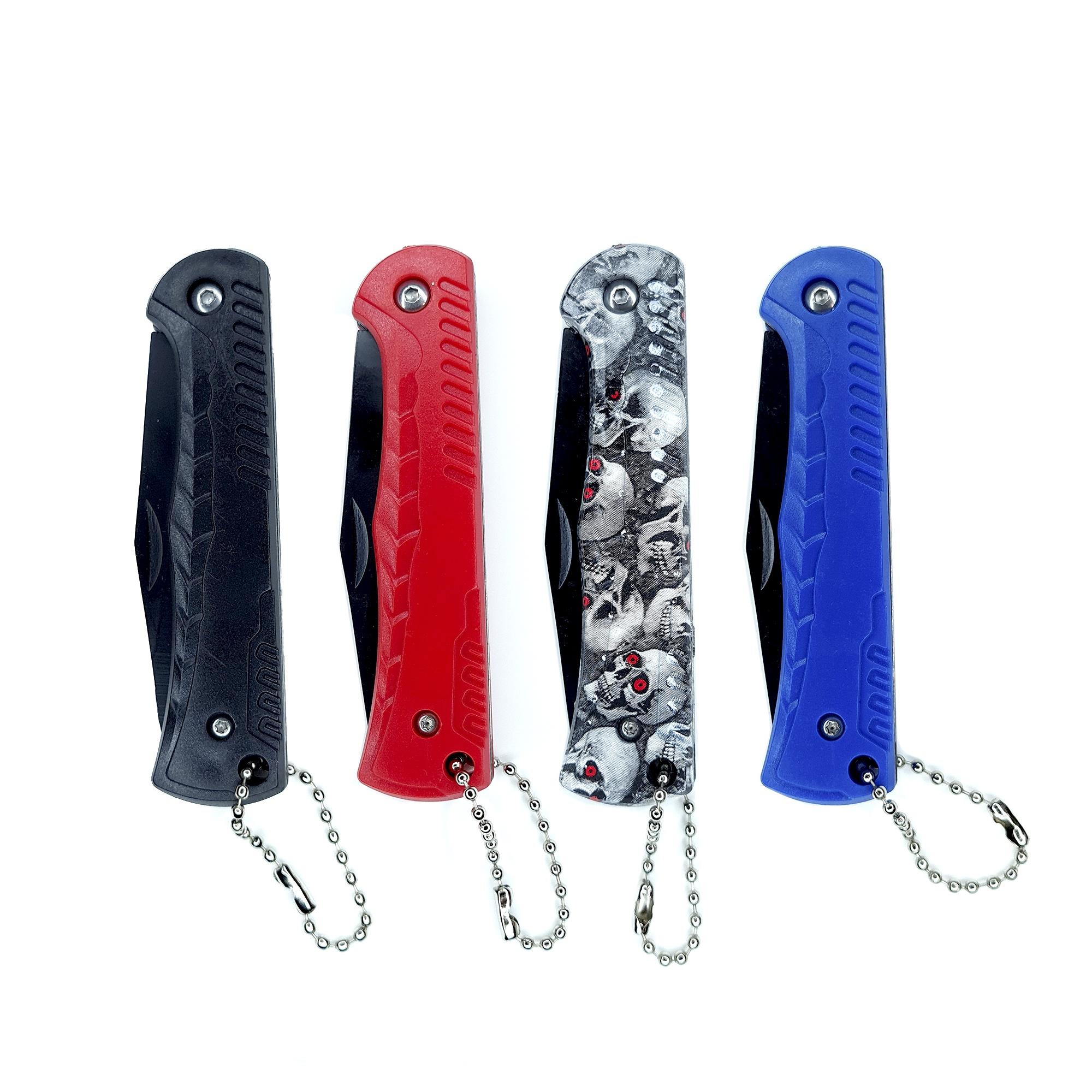 SET FORCE CUCHILLO NAVAJAS BOLSILLO PLEGABLE COLORES ACERO INOXIDABLE