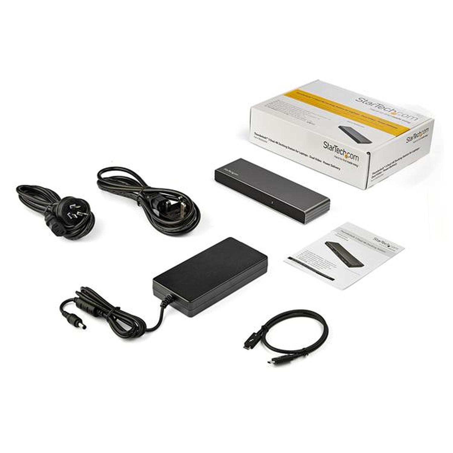 Ripley - DOCKING STATION STARTECH THUNDERBOLT 3 2 MONITORES 4K Y 85W