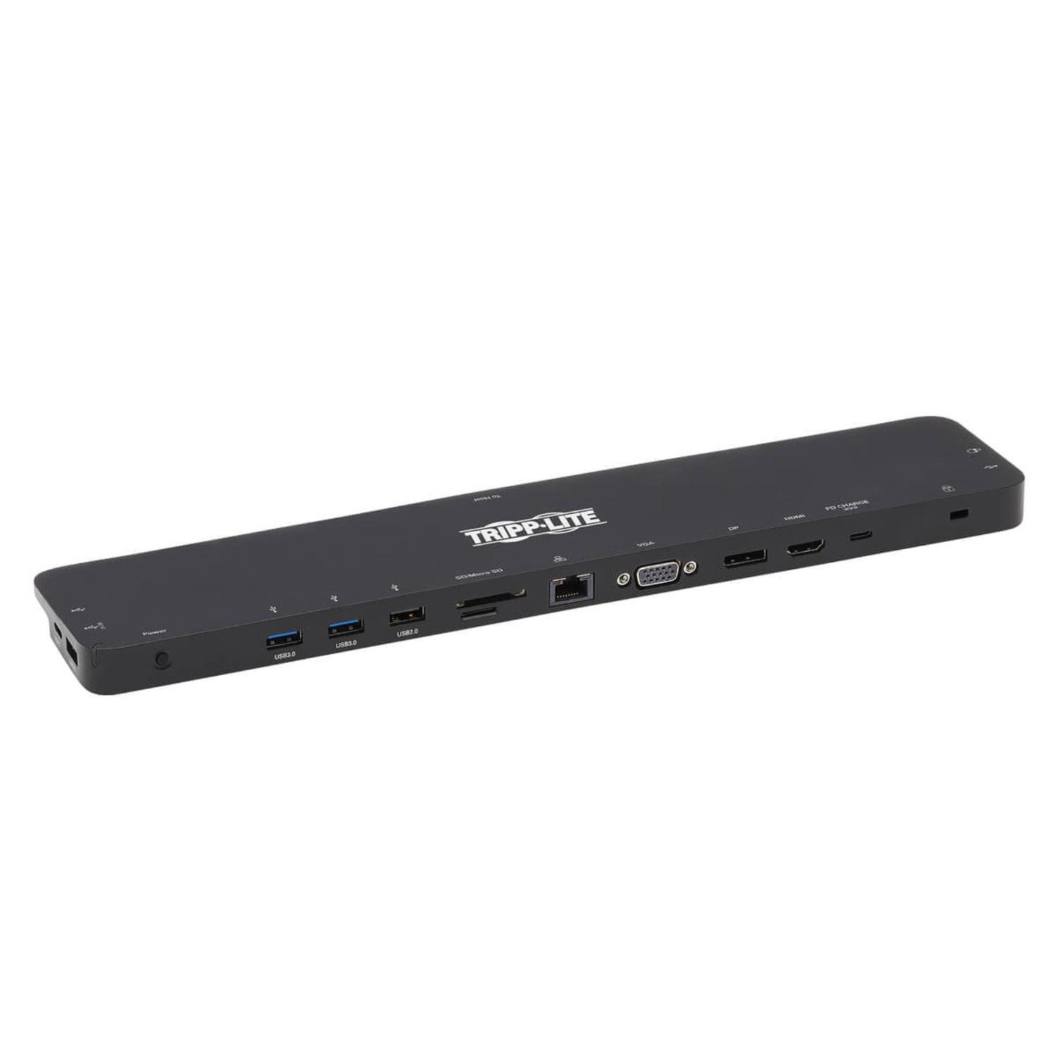 Ripley - DOCKING STATION TRIPPLITE USB-C - DP - 4K HDMI - VGA