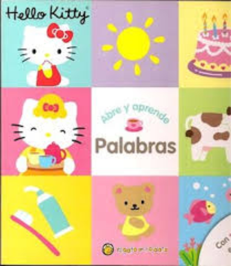 LIBRO HELLO KITTY ABRE Y APRENDE PALABRAS -331- - VARIOS AUTORES