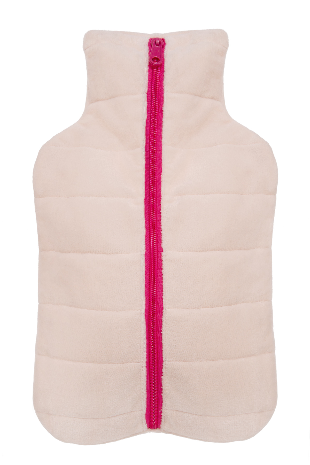 Ripley - GUATERO THERMICA 2 LITROS PARKA BEIGE CIERRE FUCSIA