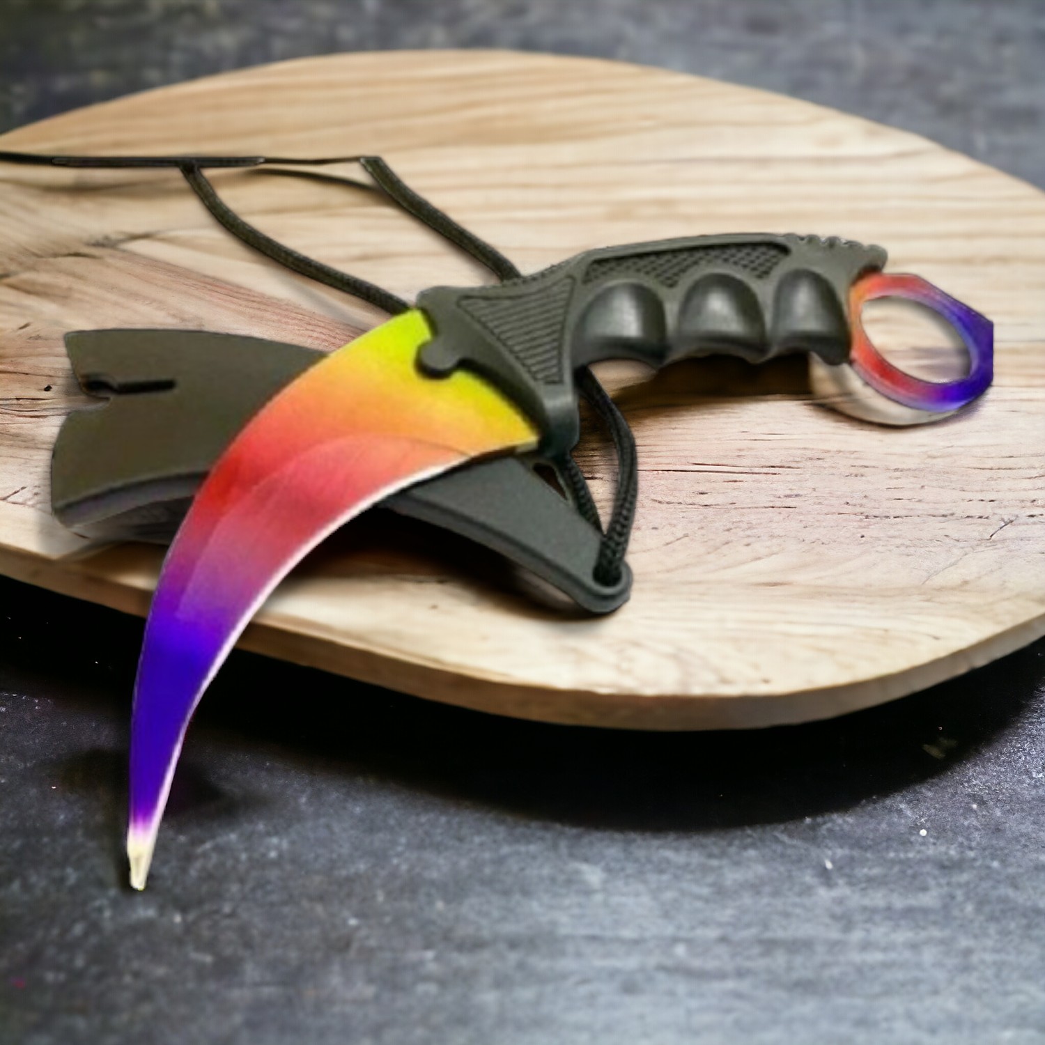 Ripley - NAVAJA INVENCIBLE KARAMBIT STRIKE RAINBOW AN70 ACERO