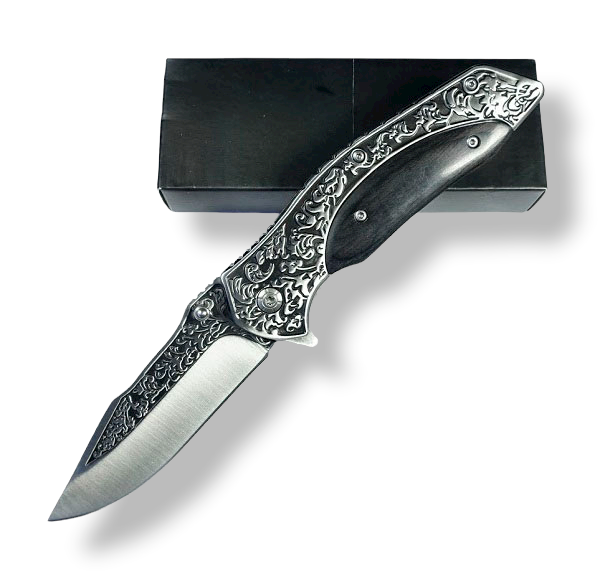 CUCHILLO INVENCIBLE NAVAJA ASISTIDA HIGHLANDER AI89 ACERO