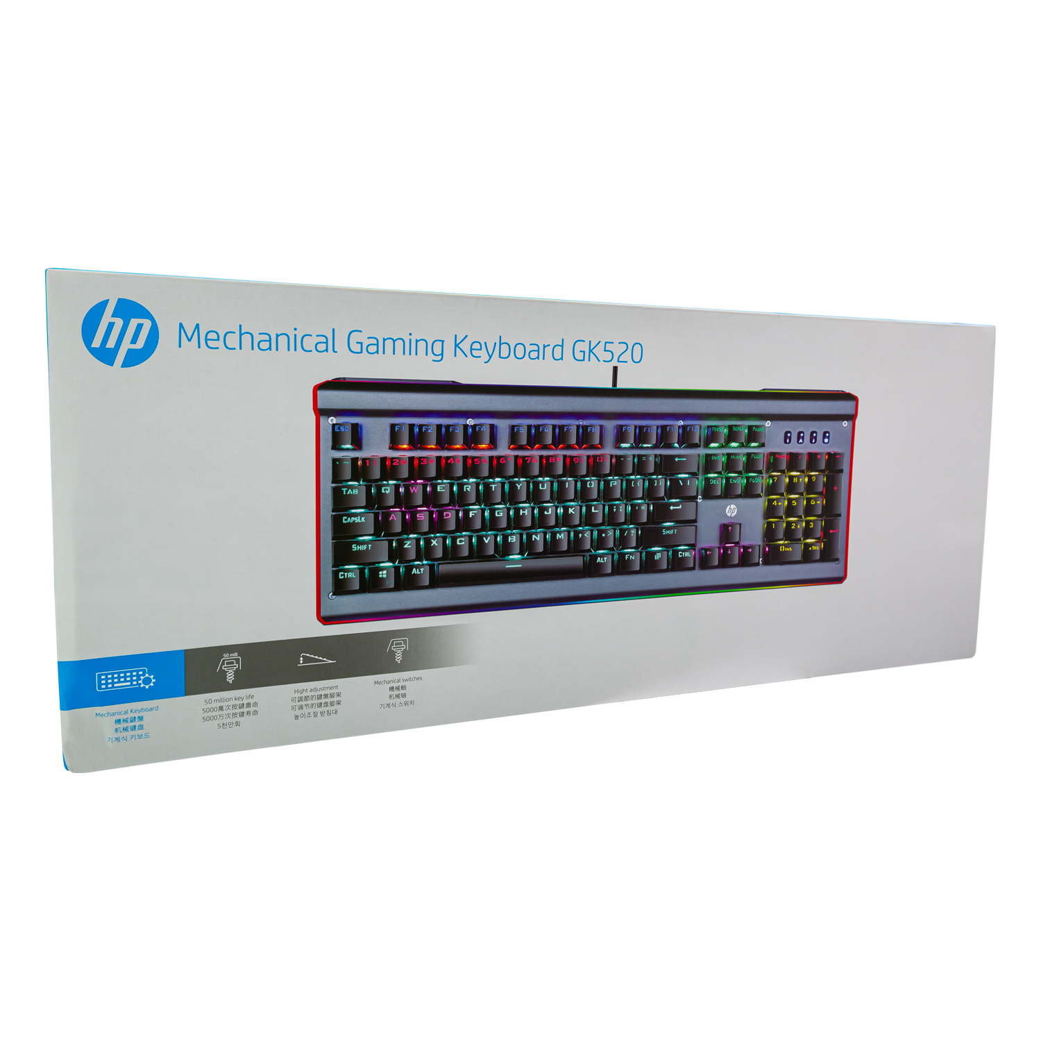 TECLADO GAMER UNIVERSAL HP MECÁNICO GK520 RGB