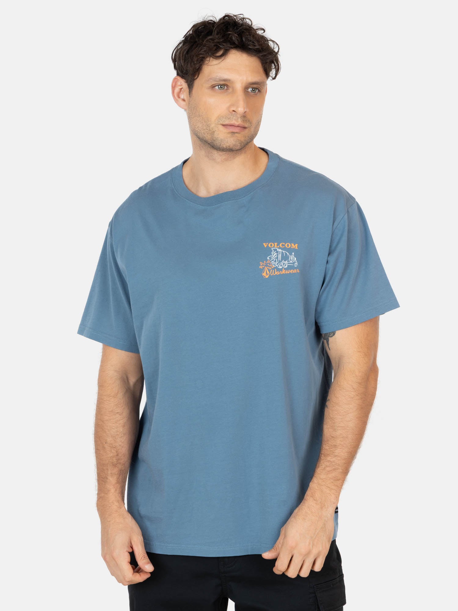 POLERA MC BOWL AZUL HOMBRE VOLCOM