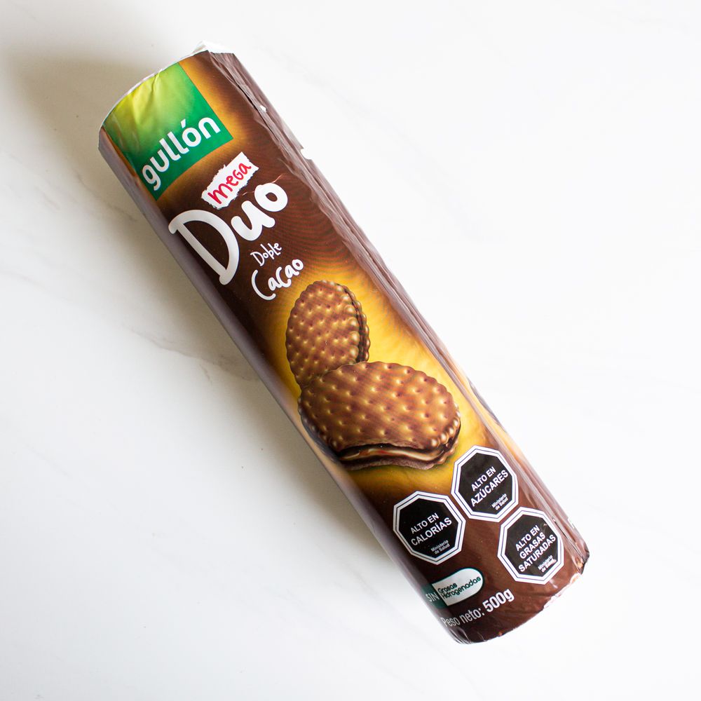 Ripley - GALLETA MEGA DUO SANDWICH DOBLE CHOCOLATE GULLON 500 GRS
