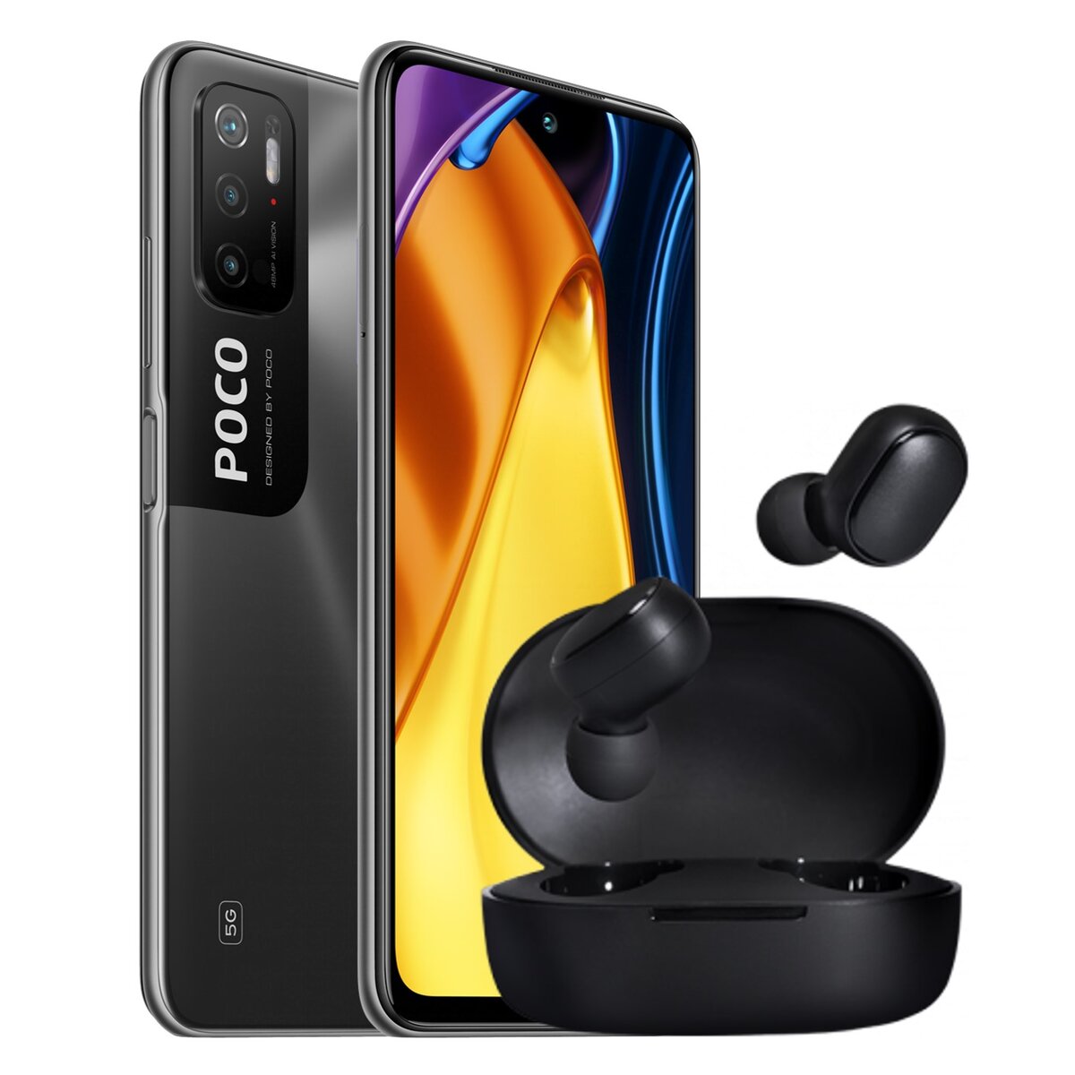 Ripley - POCO M3 PRO 5G 64/4GB + MI TRUE WIRELESS EARBUDS BASIC 2