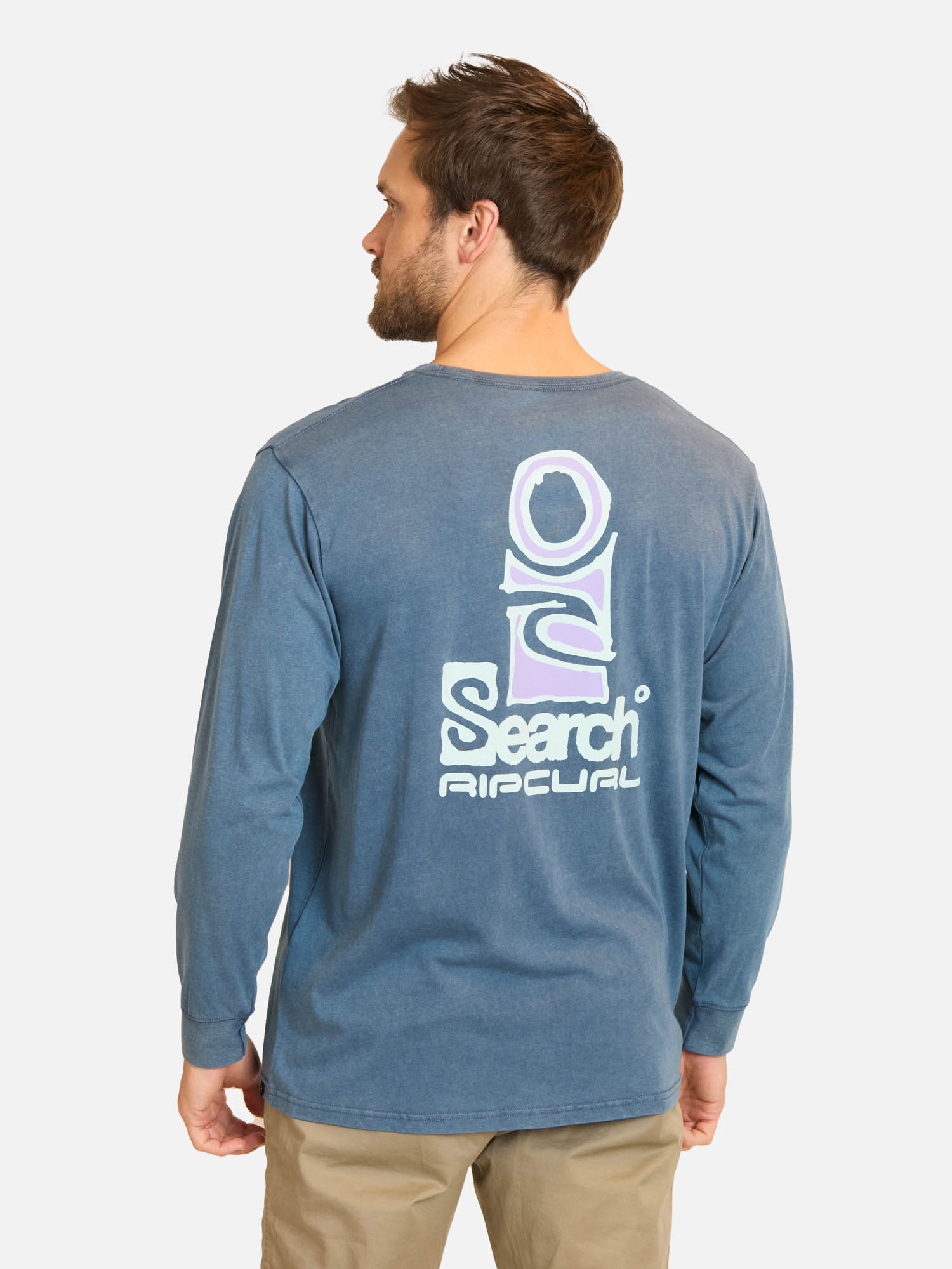 POLERA ML COVE AZUL HOMBRE RIP CURL